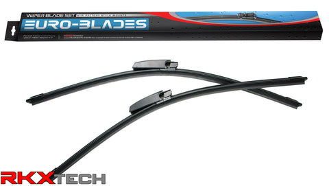 EURO-BLADES Audi A4 A6 Allroad Wiper Blades Set 2004-2008 b6 b7 c6 ...