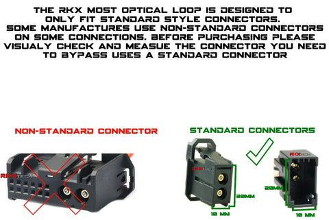 MOST Fiber Optic Optical Loop Bypass Female or Male Adapter – RKXtech